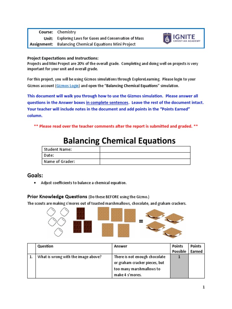 Chem04 BalancingChemEquationsv2 | PDF | Chemical Reactions | Chemistry