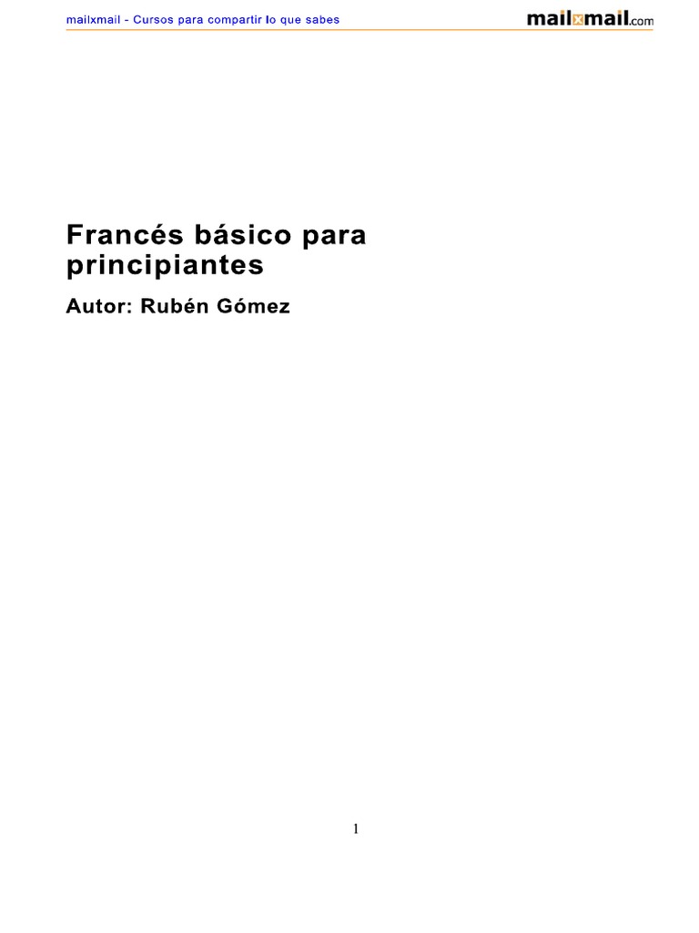 Frances Basico para Principiantes | PDF