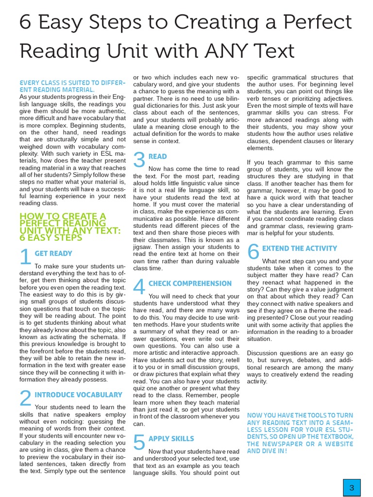 Class Materials | PDF | Reading Comprehension | Vocabulary