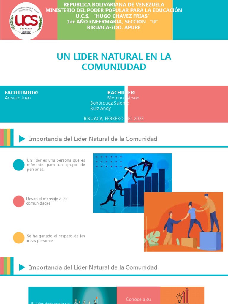 Un Lider Natural en La Comuniudad: Arevalo Juan Moreno Wirson Bohórquez ...