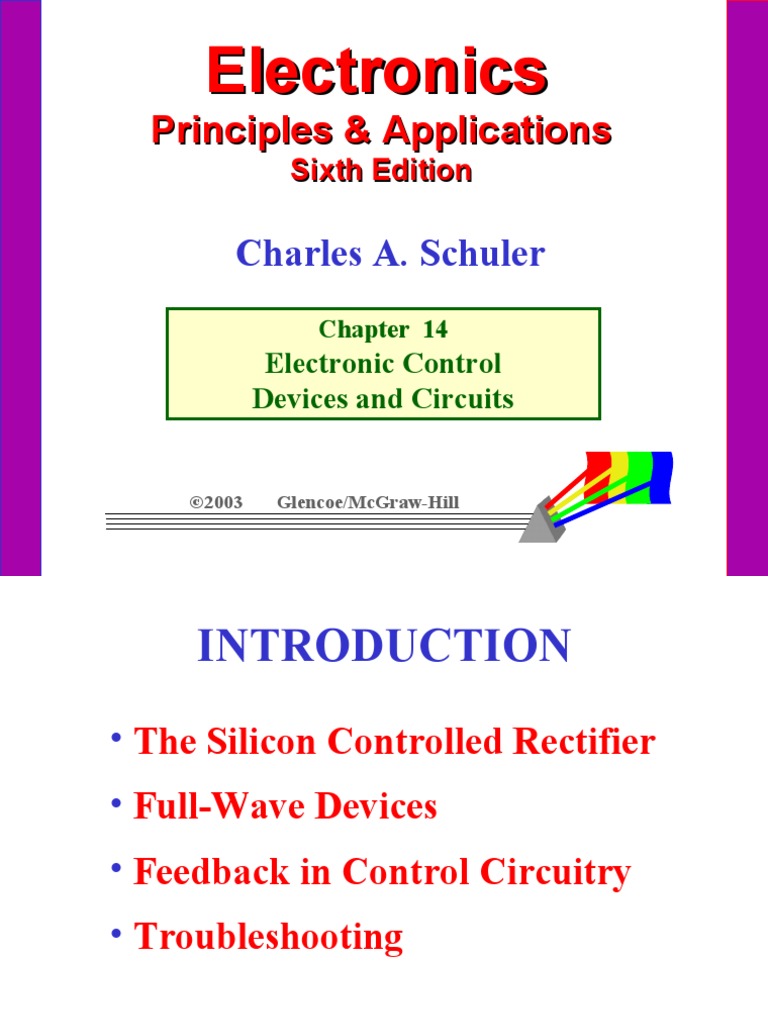 Schuler Electronics Instructor CH14 Electronics Comtrol | PDF | Rectifier | Power Engineering