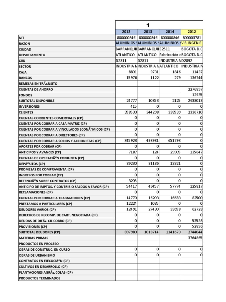 Formato Balance General | Descargar gratis PDF | Impuestos | Mercado (economía)