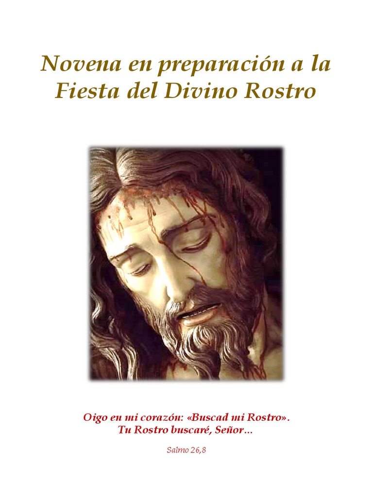 ESP-Novena Divino Rostro 2023 - A4 | PDF | Jesús | eucaristía