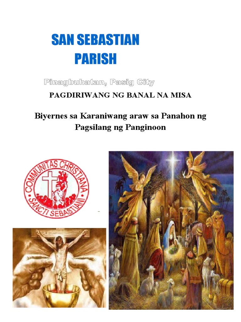 Biyernes Sa Karaniwang Araw Sa Panahon NG Pagsilang NG Panginoon PRIEST ...