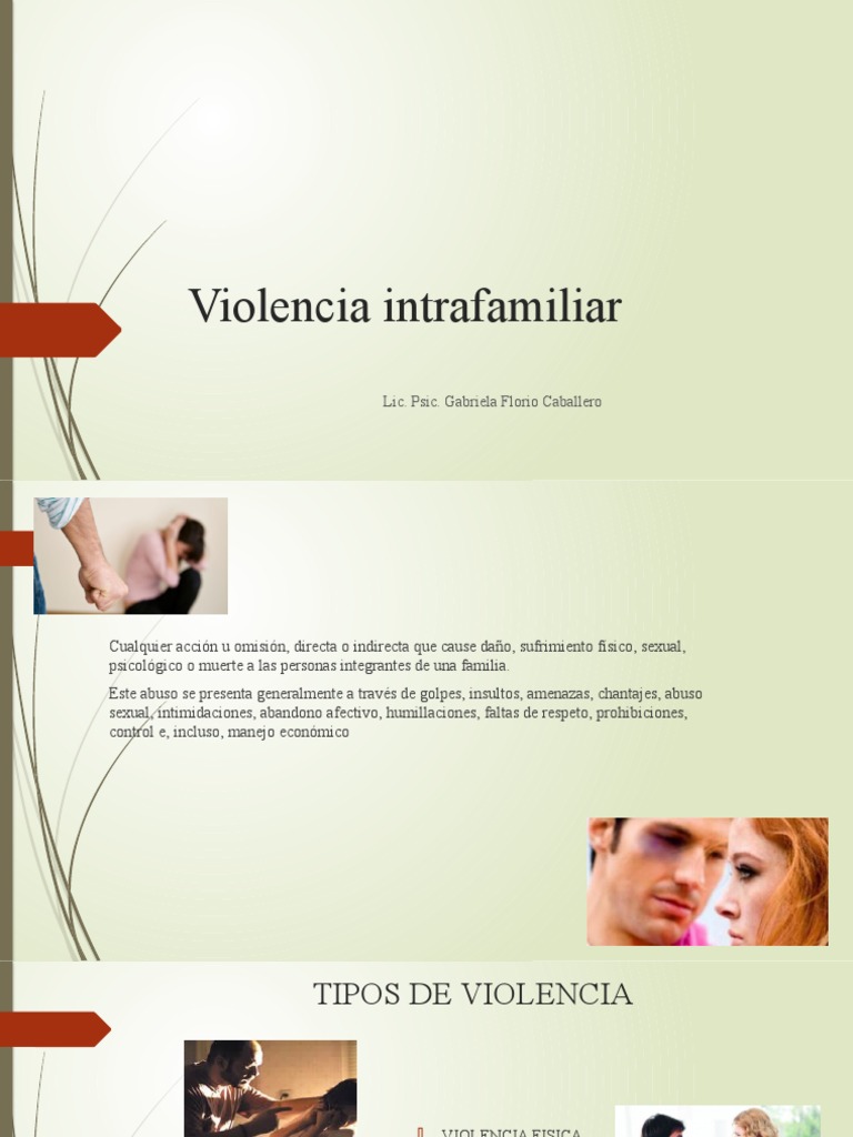 Violencia Intrafamiliar | PDF | Violencia | Violencia doméstica