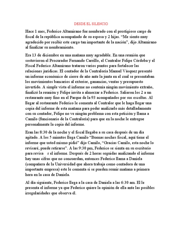 Desde El Silencio Pdf