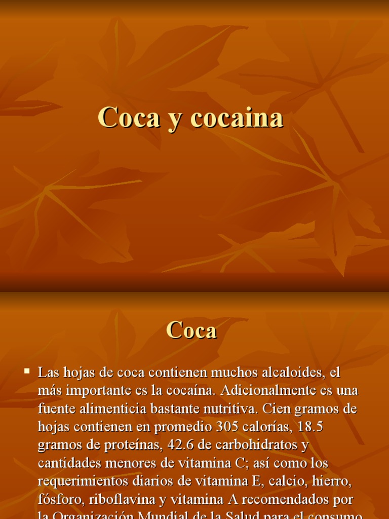 Coca y Cocaina | PDF | Crack de cocaína | Cocaína