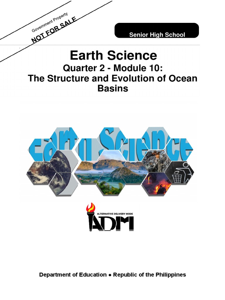 Earth-Science-Q2-Module-10 CDO | PDF | Plate Tectonics | Sedimentary Basin