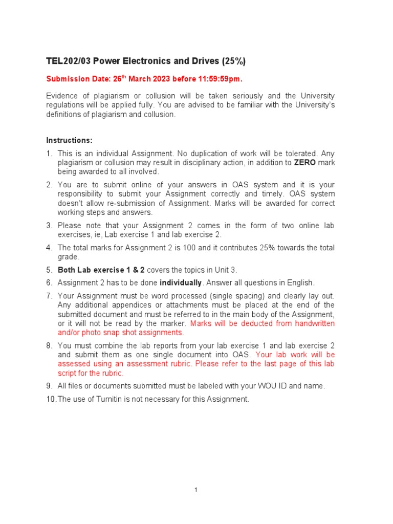 Assignment 2 | PDF | Electronics | Electricity