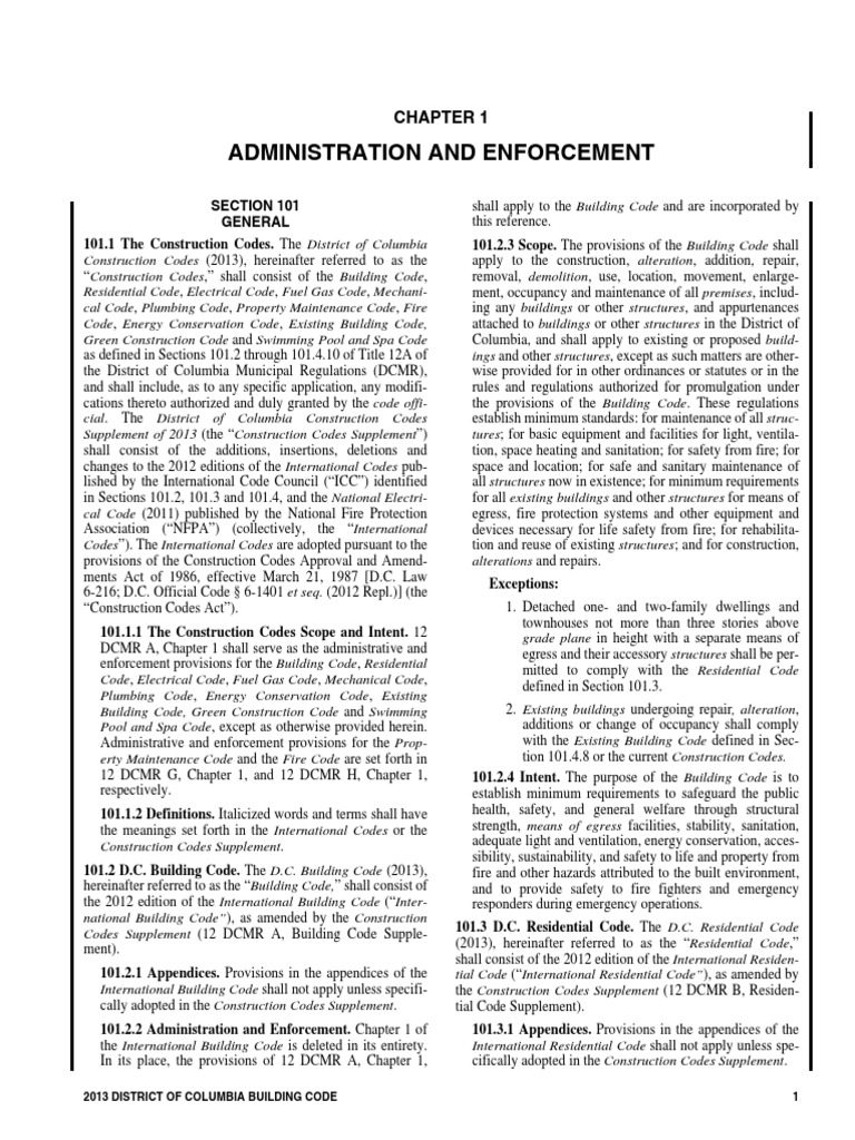 Chapter 1 | PDF | Building Code | Liquefied Petroleum Gas