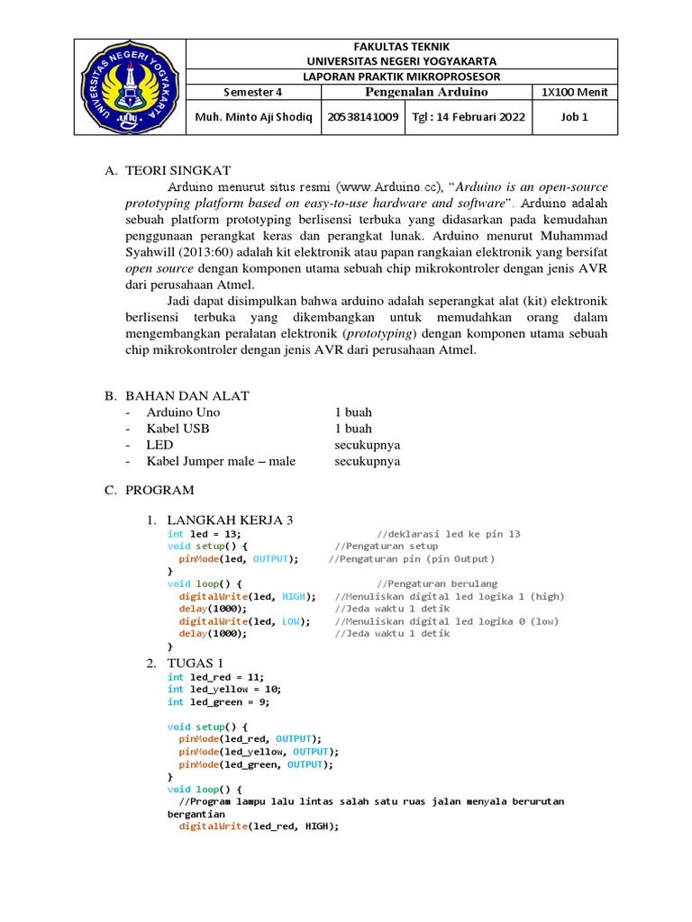 Laporan Pengenalan 20538141009 | PDF | Metode & Bahan Ajar | Komputer