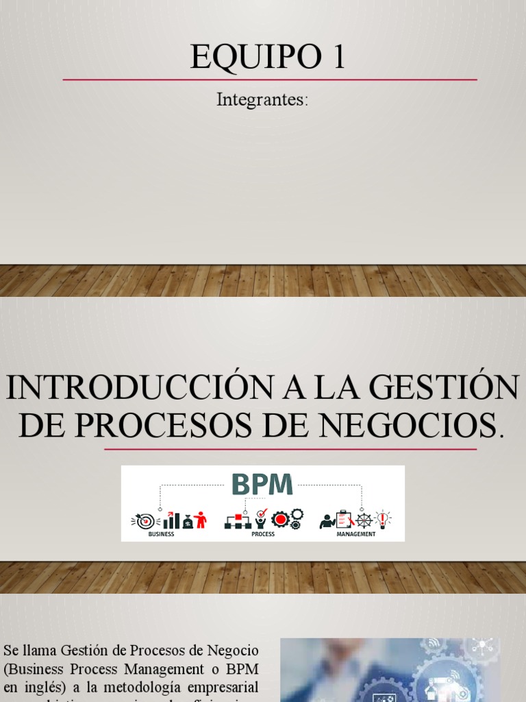 Equipo 1 BPM | PDF | Internet de las Cosas | Procesos de negocio
