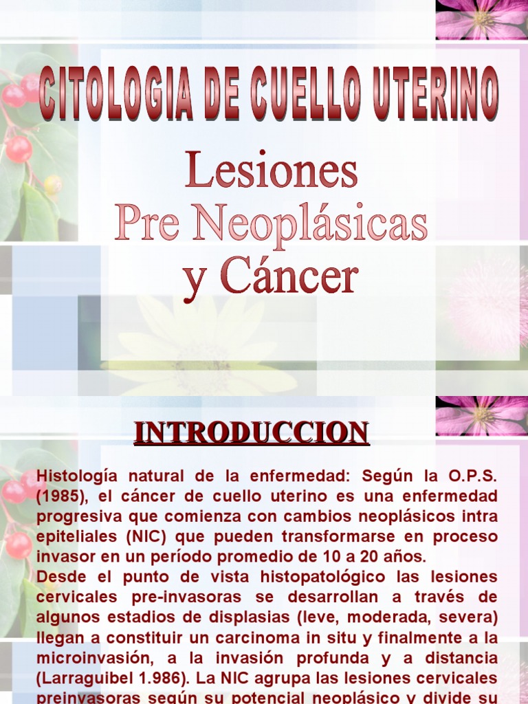 Citologia de Cuello Uterino | PDF | Cáncer de cuello uterino | Enfermedades y trastornos