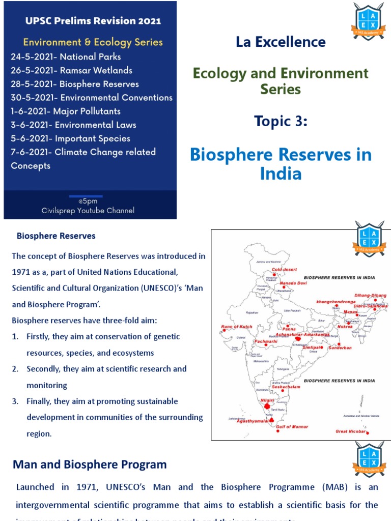 Biosphere Reserves | PDF | Environmental Conservation | Organisms