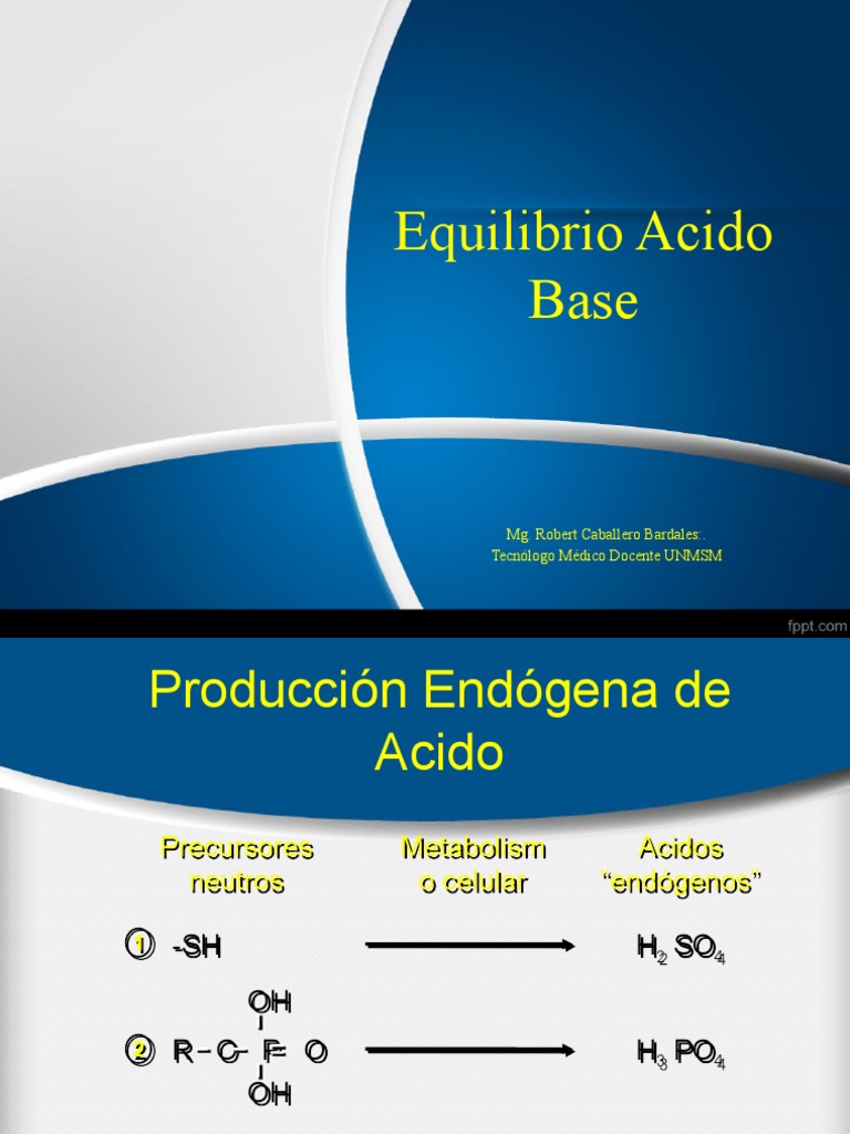 Equilibrio Acido Base | PDF | Solución tampón | Desordenes metabólicos