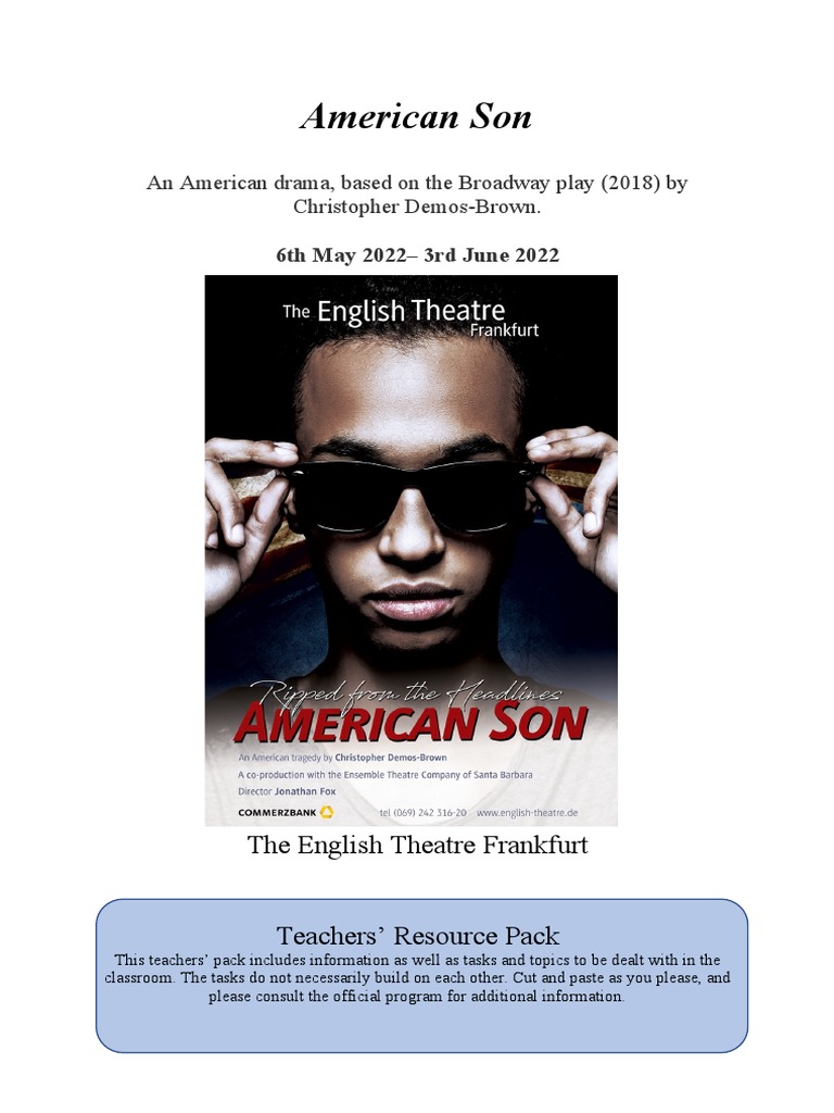 American Son: A Racial Tension Drama | PDF | Black Lives Matter | Jim ...