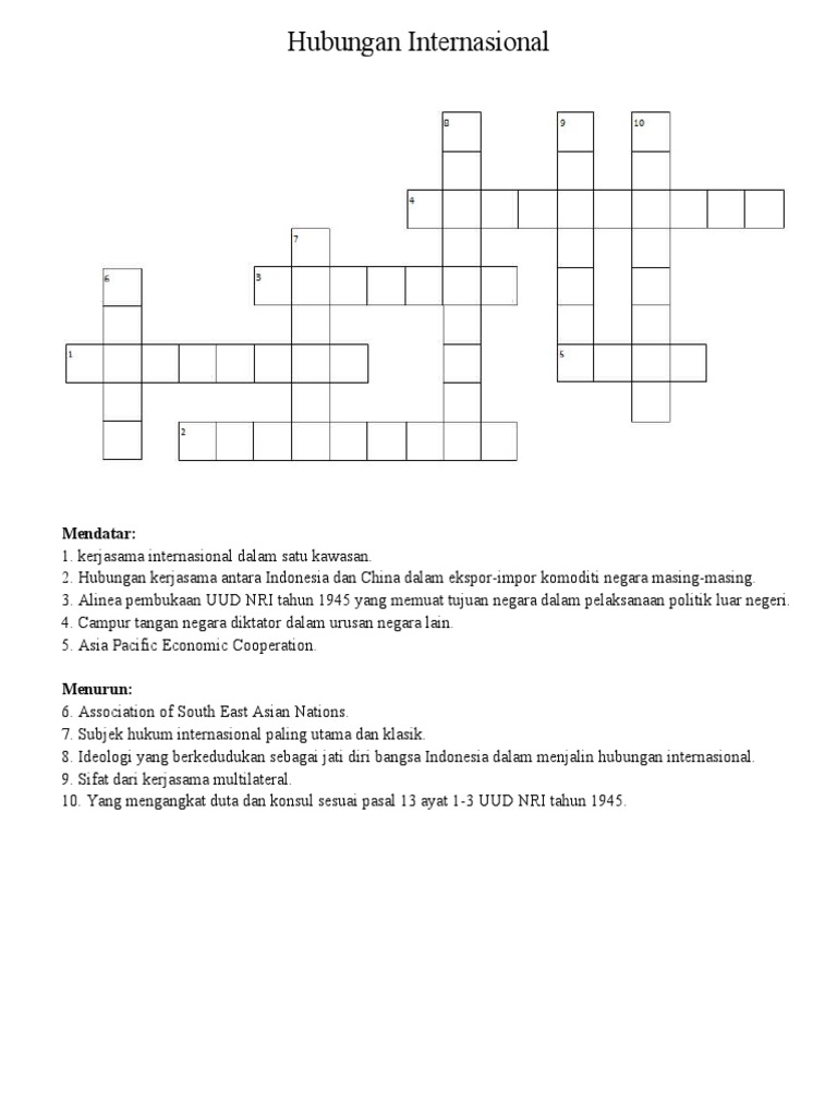 TTS PKN Hubungan Internasional | PDF