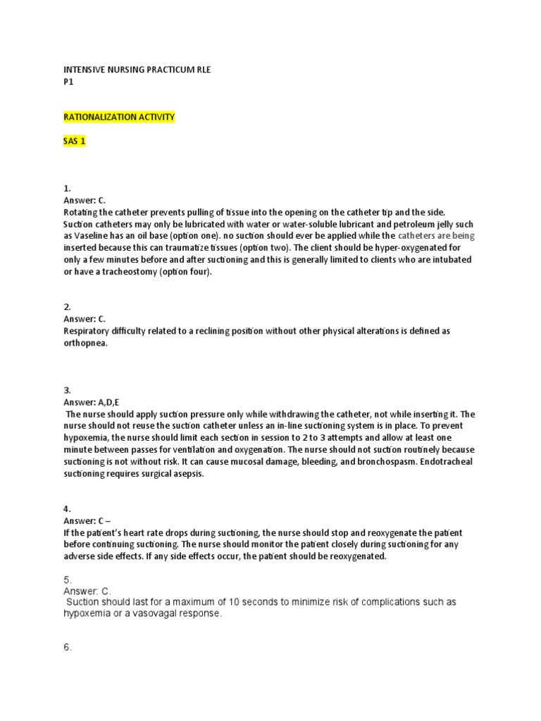 p1 Ratio Intensive Nursing Practicum Rle | PDF | Hemodialysis | Medicine