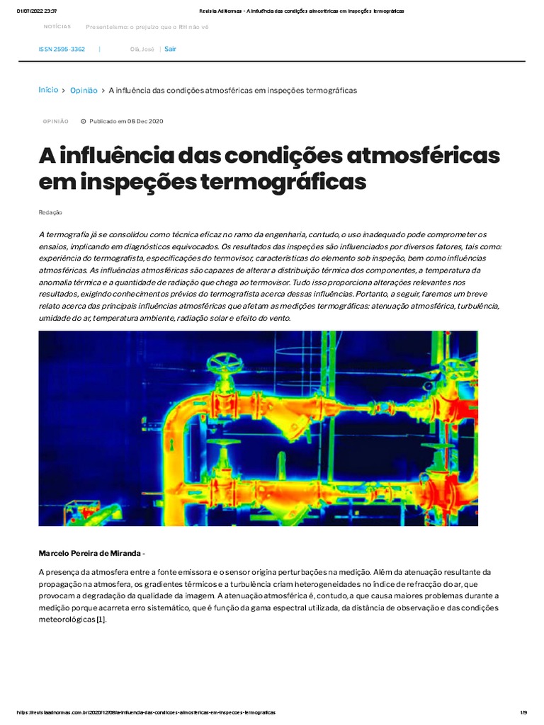 Revista AdNormas - A Influência Das Condições Atmosféricas em Inspeções ...