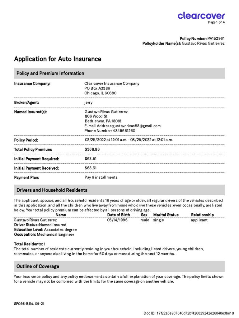 Your Auto Insurance Documents Are Ready To Sign | PDF | Liability ...