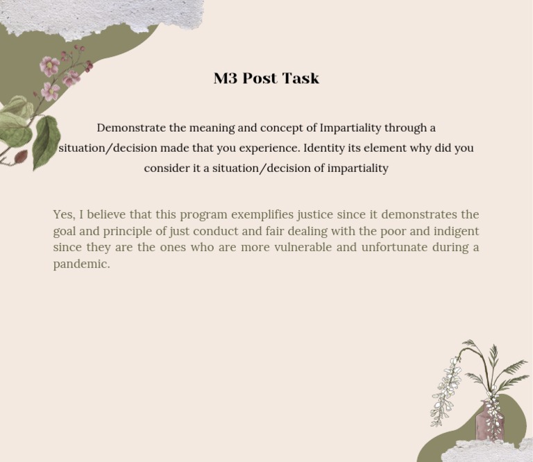 M3 Post Task | PDF