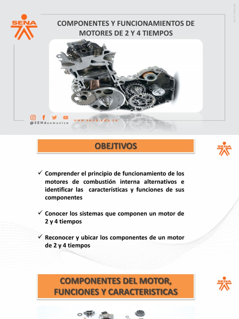 Componentes de Motores 2 y 4 Tiempos | PDF