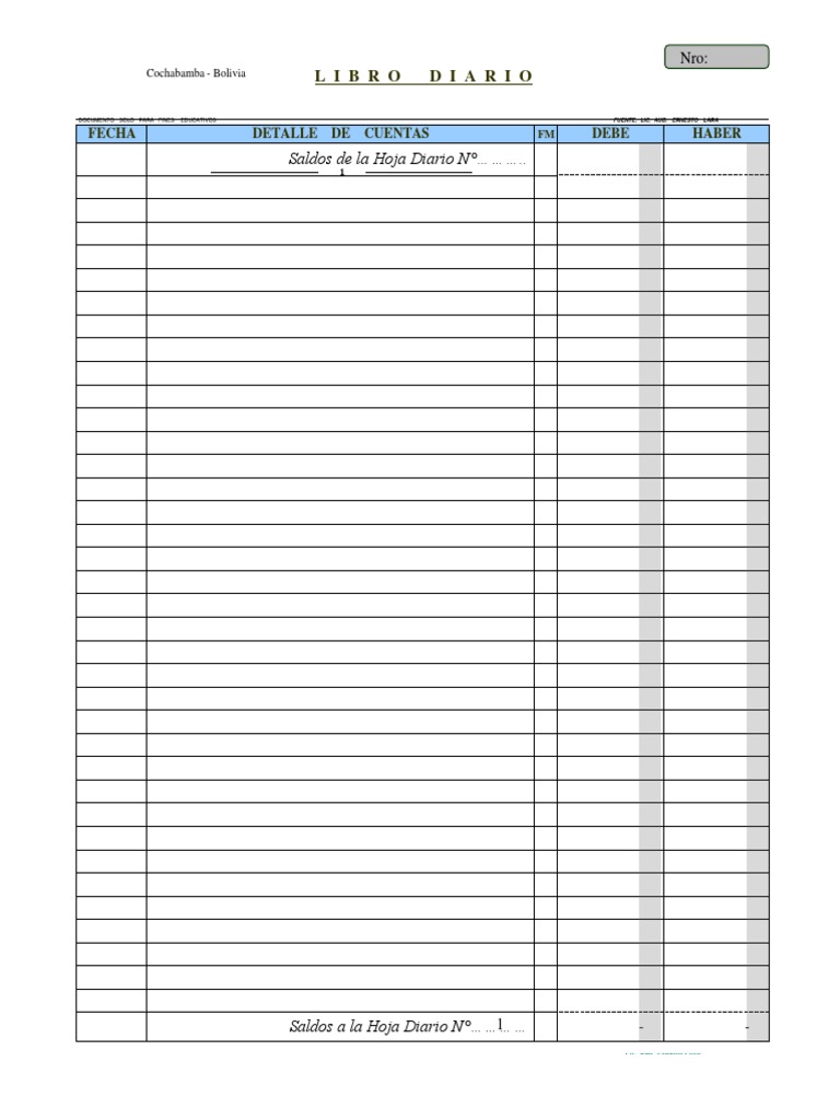 Libro Diario Normal-Imp | PDF