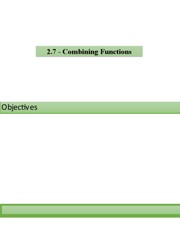 2 7 Combining Functions Pdf Function Mathematics Elementary Mathematics