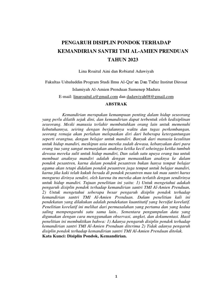 Artikel METOPEN | PDF