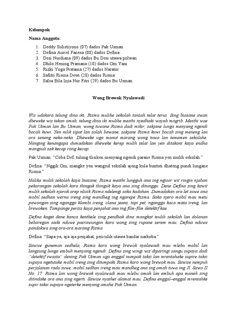 Tugas B Jawa Revisi | PDF