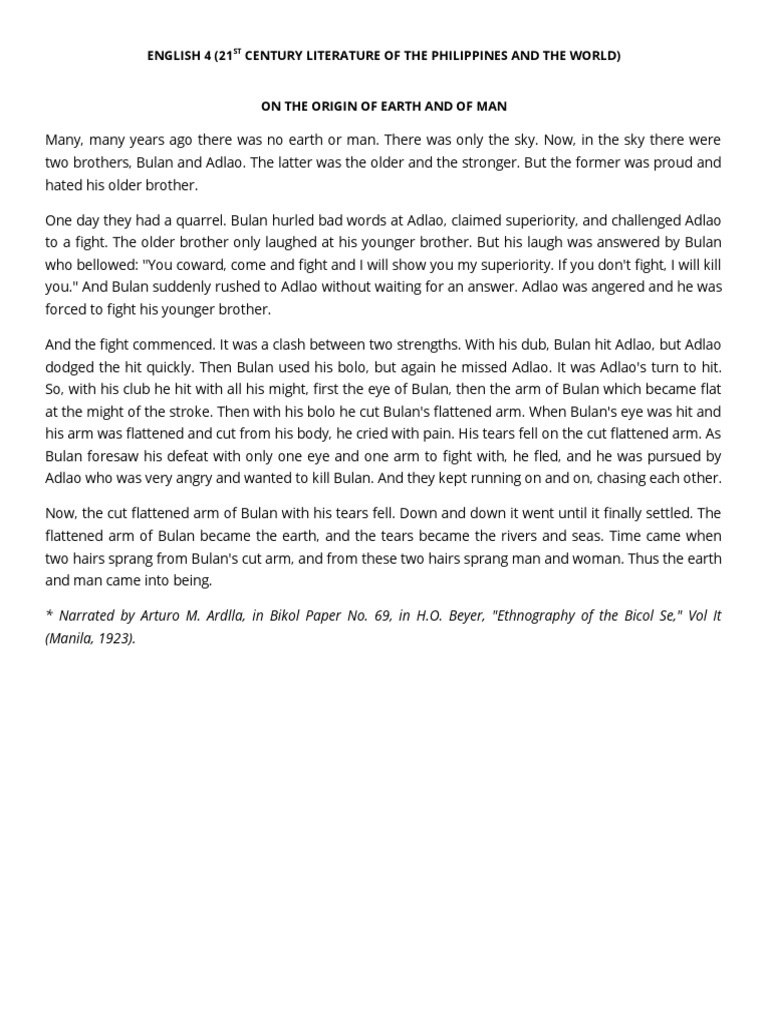 On The Origin of Earth and Man | PDF