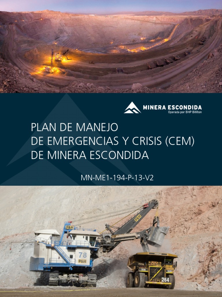Manejo de Emergencias y Crisis (Cem) de Minera Escondida | PDF | Planificación | Minería