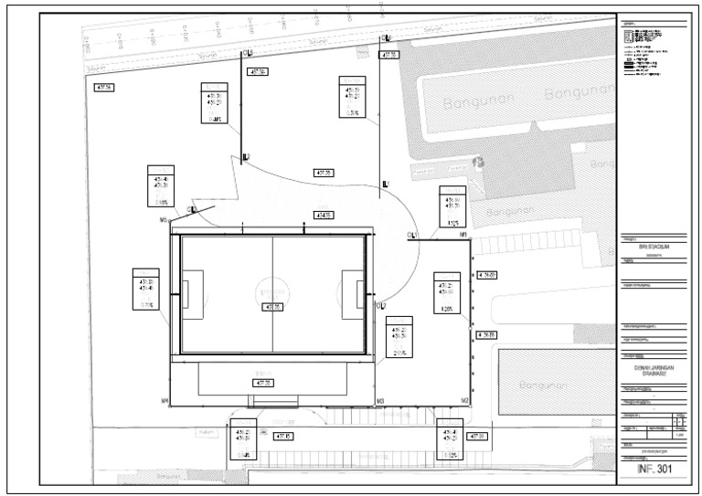 Denah Jaringan Drainase R1 | PDF