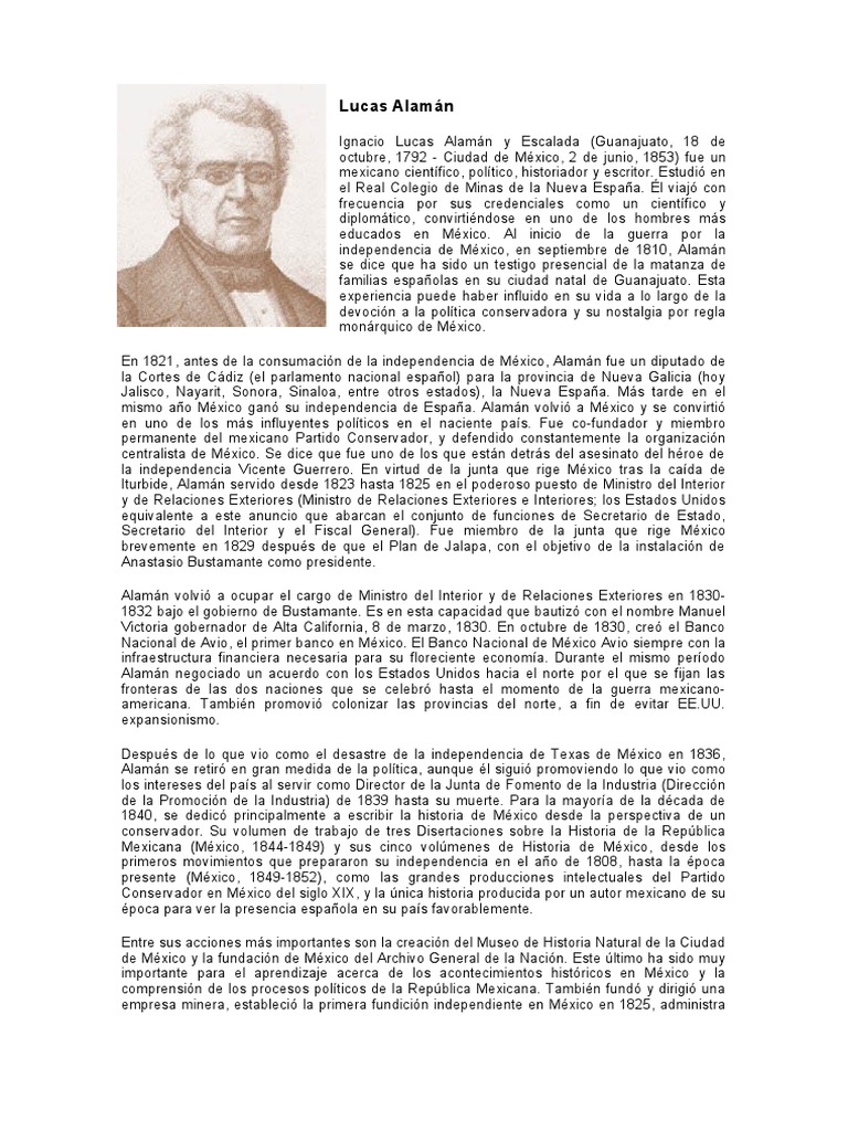 Alamán Lucas | PDF | México