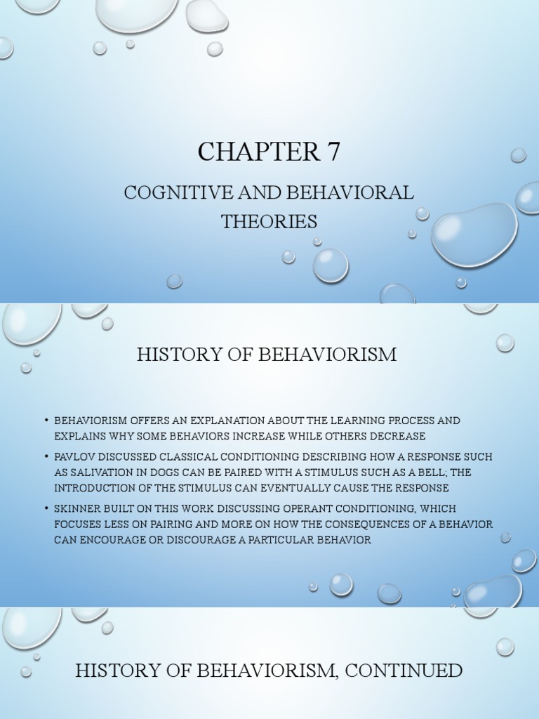 CBT Theories Explained: Behaviorism, Cognition, Practice | PDF ...