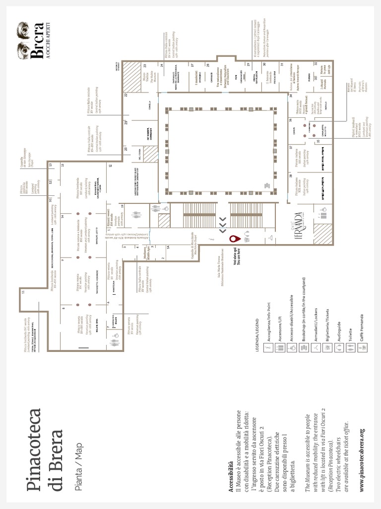 Pinacoteca Di Brera Milano Mappa | PDF