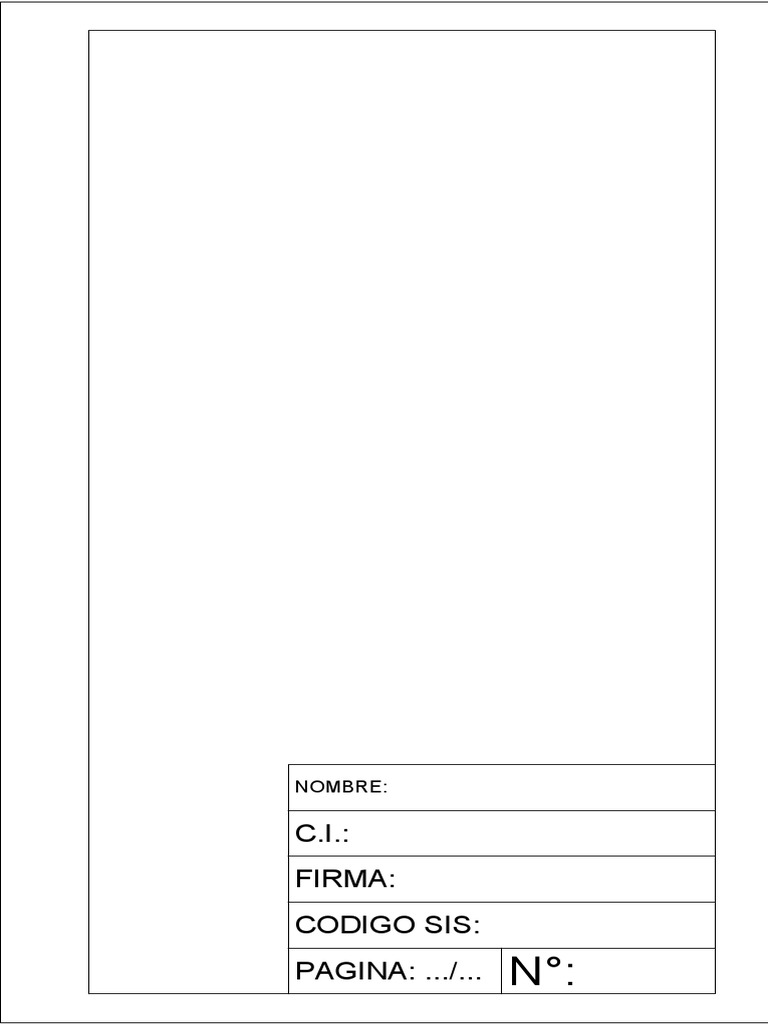 Hoja Formato Examen-1 | PDF