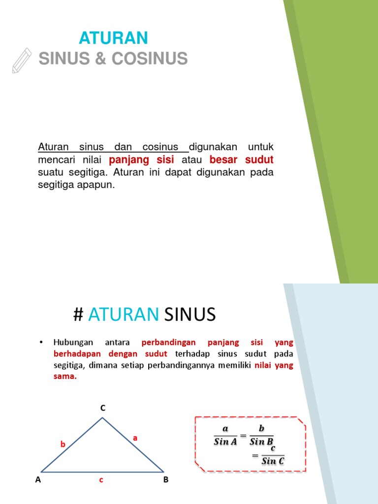 Aturan Sinus Dan Cosinus | PDF