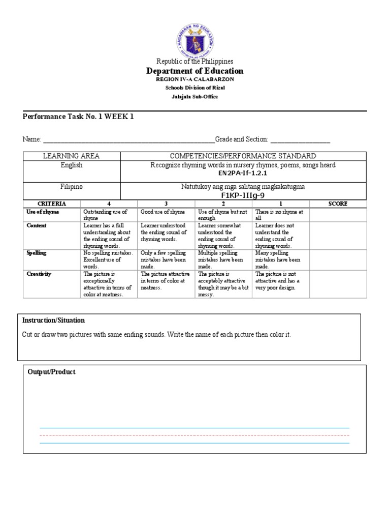 Performance Assessment Task Evaluating Students' Understanding and Use ...