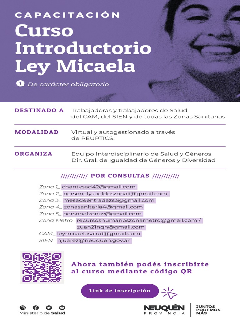 Flyer Capacitación Ley Micaela | PDF