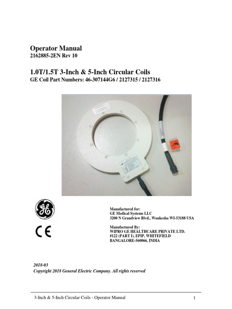 2162885-2EN Circular GP Coils Manual From 2162885-299 - UM - 2162885-2EN - 10 | PDF | Medical ...