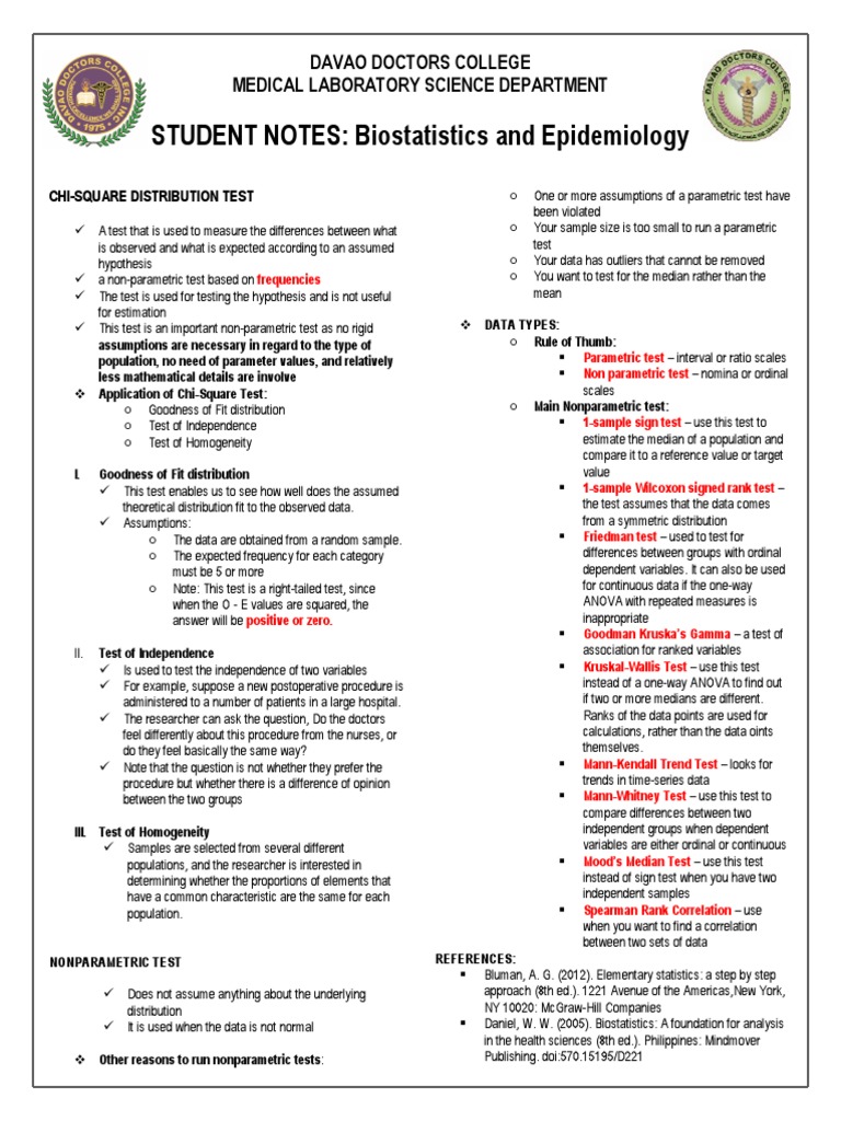 Chi Square Non Para Pdf Chi Squared Test Nonparametric Statistics