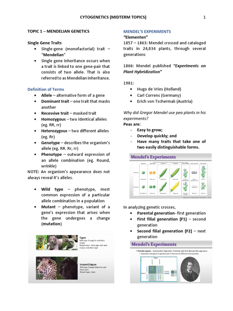 Understanding Mendelian Genetics Through a Comprehensive Analysis of Monohybrid Crosses and ...