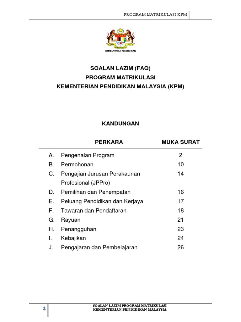 Soalan Lazim Sesi 2023 - 2024 | PDF