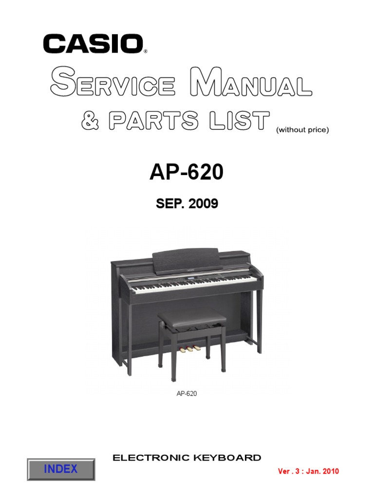 Casio Ap 620 Service Manual | PDF | Printed Circuit Board | Electrical ...
