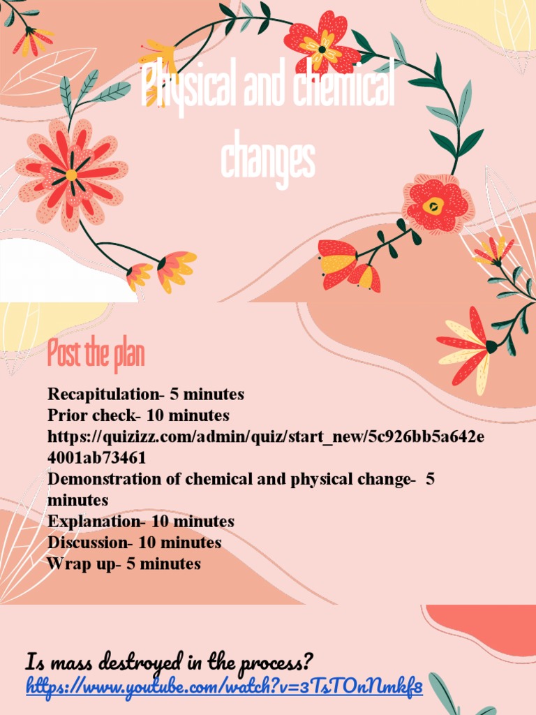 Changes Around Us | PDF | Chemical Reactions | Combustion