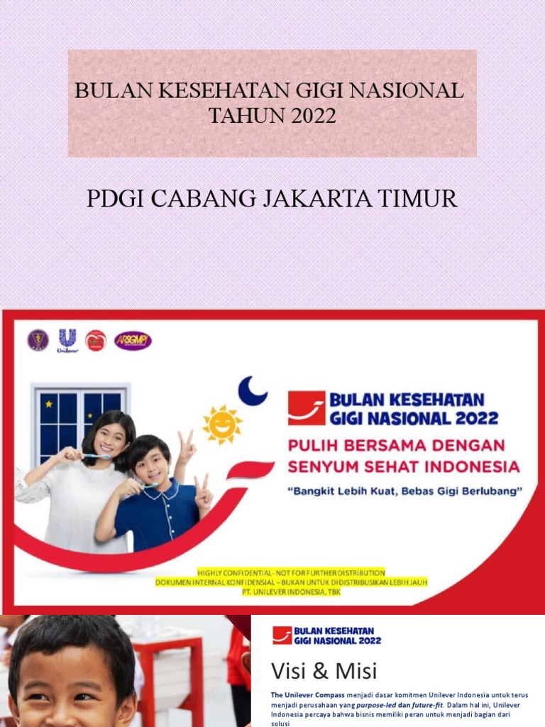 Paparan Bulan Kesehatan Gigi Nasional Tahun 2022 - SHP | PDF | Karier & Perkembangan