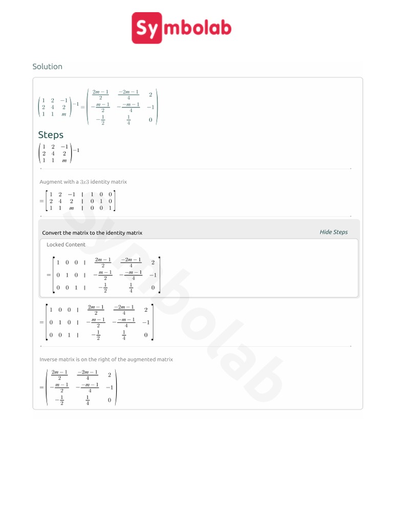 Symbolab - Solutions | PDF
