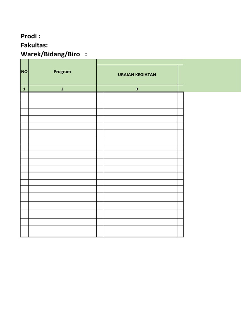 Format RKAT Dan Evaluasi Tahun 2023 | PDF