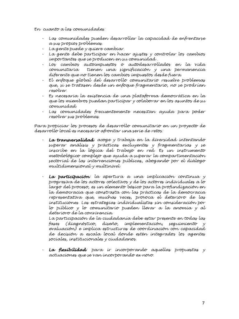 Tema 20. Desarrollo Comunitario-4 | PDF | Evaluación